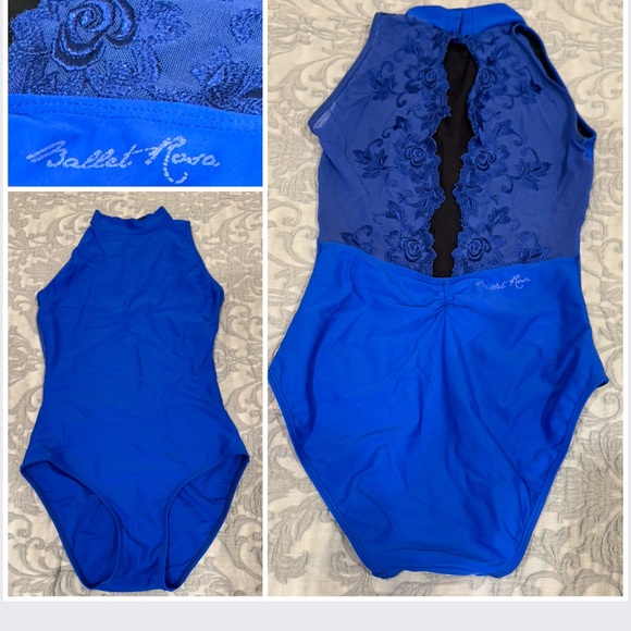 Ballet Rosa | Tops | Ballet Rosa Blue Lace Leotard | Poshmark